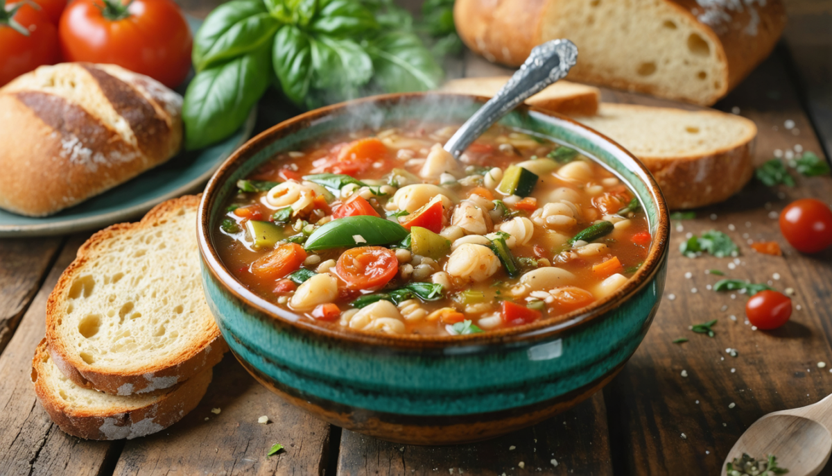 Minestrone express : soupe italienne simple et saine